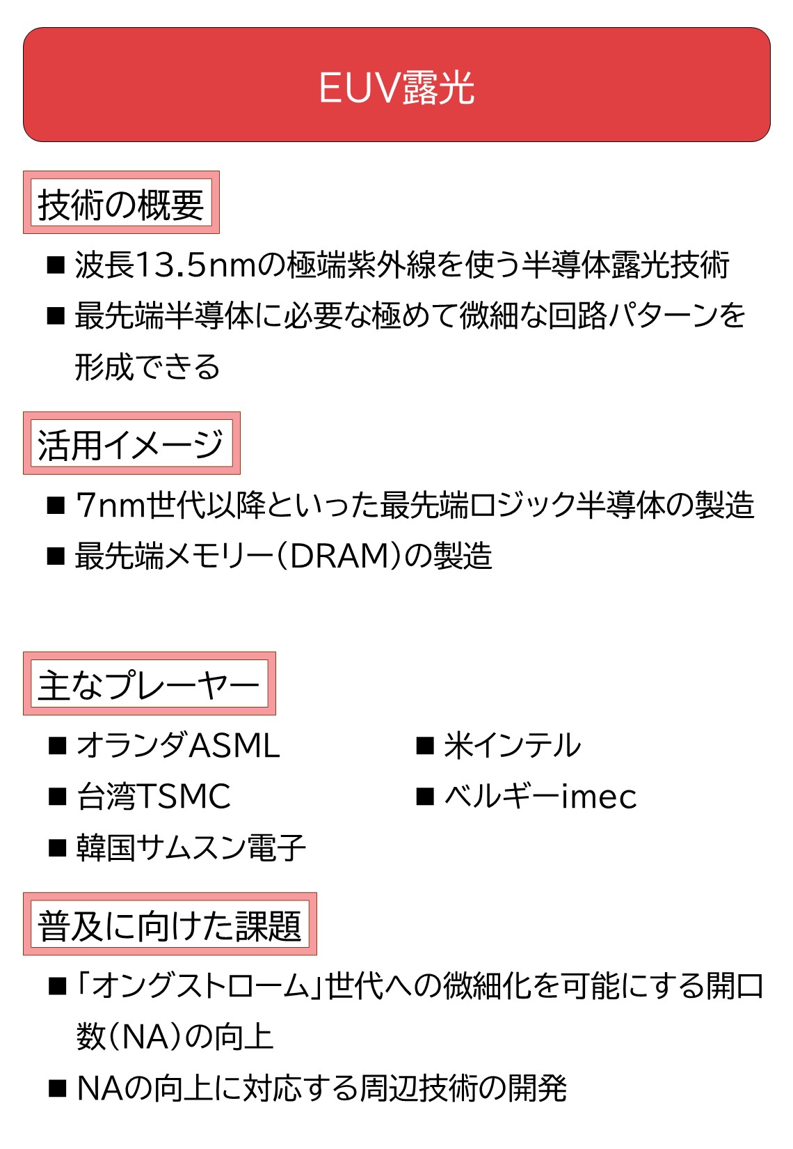 最先端半導体を支える「EUV露光」、開口数高めオングストローム世代に対応 | 日経クロステック（xTECH）