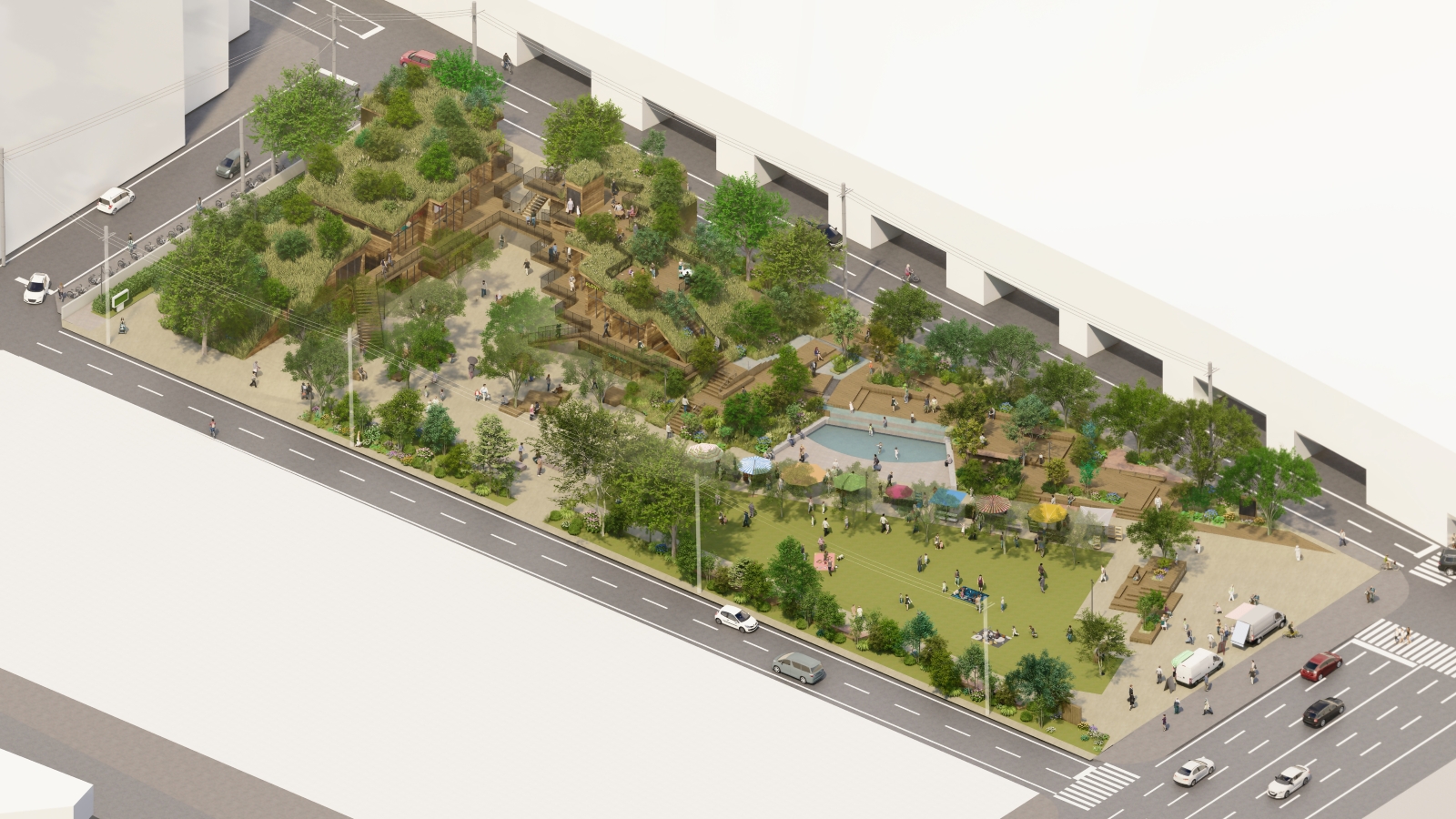 博多駅近の「音羽公園」Park-PFI優先交渉権者、大和リースやaxonometricなど4社 | 日経クロステック（xTECH）