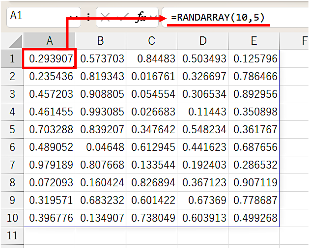 Excelでそれらしい「ダミーの値」、RANDARRAY関数で即座に作成 | 日経クロステック（xTECH）