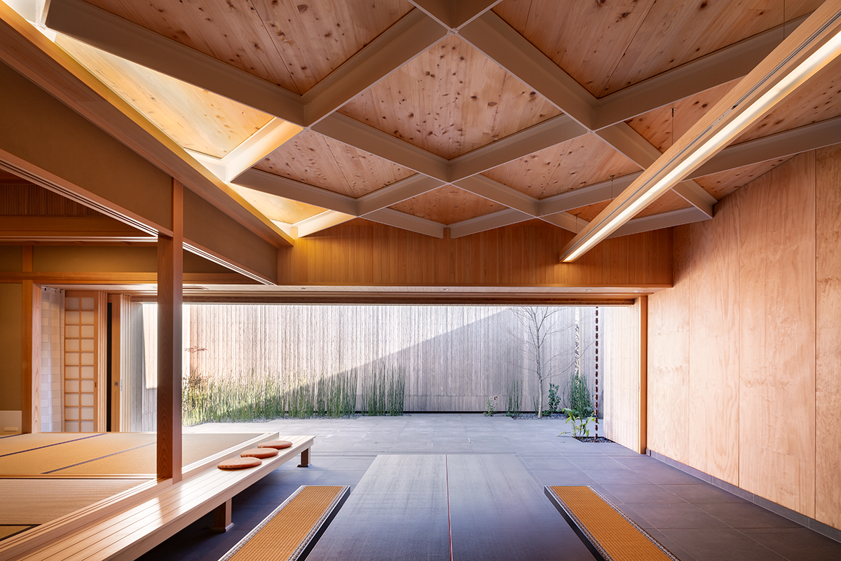 LVLとCLTでつくる厚板木造の茶室（3ページ目） | 日経クロステック（xTECH）