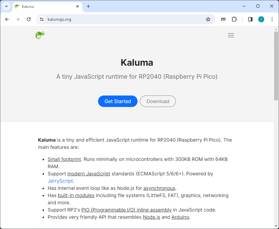 「Raspberry Pi Pico」向けのJavaScriptランタイム、Kalumaを使ってみた | 日経クロステック（xTECH）