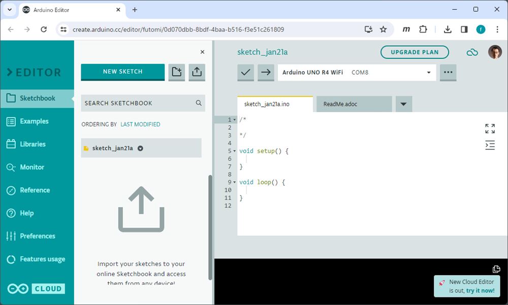 WebブラウザーからArduinoのスケッチを作成、新版で使いやすくなったCloud Editor | 日経クロステック（xTECH）