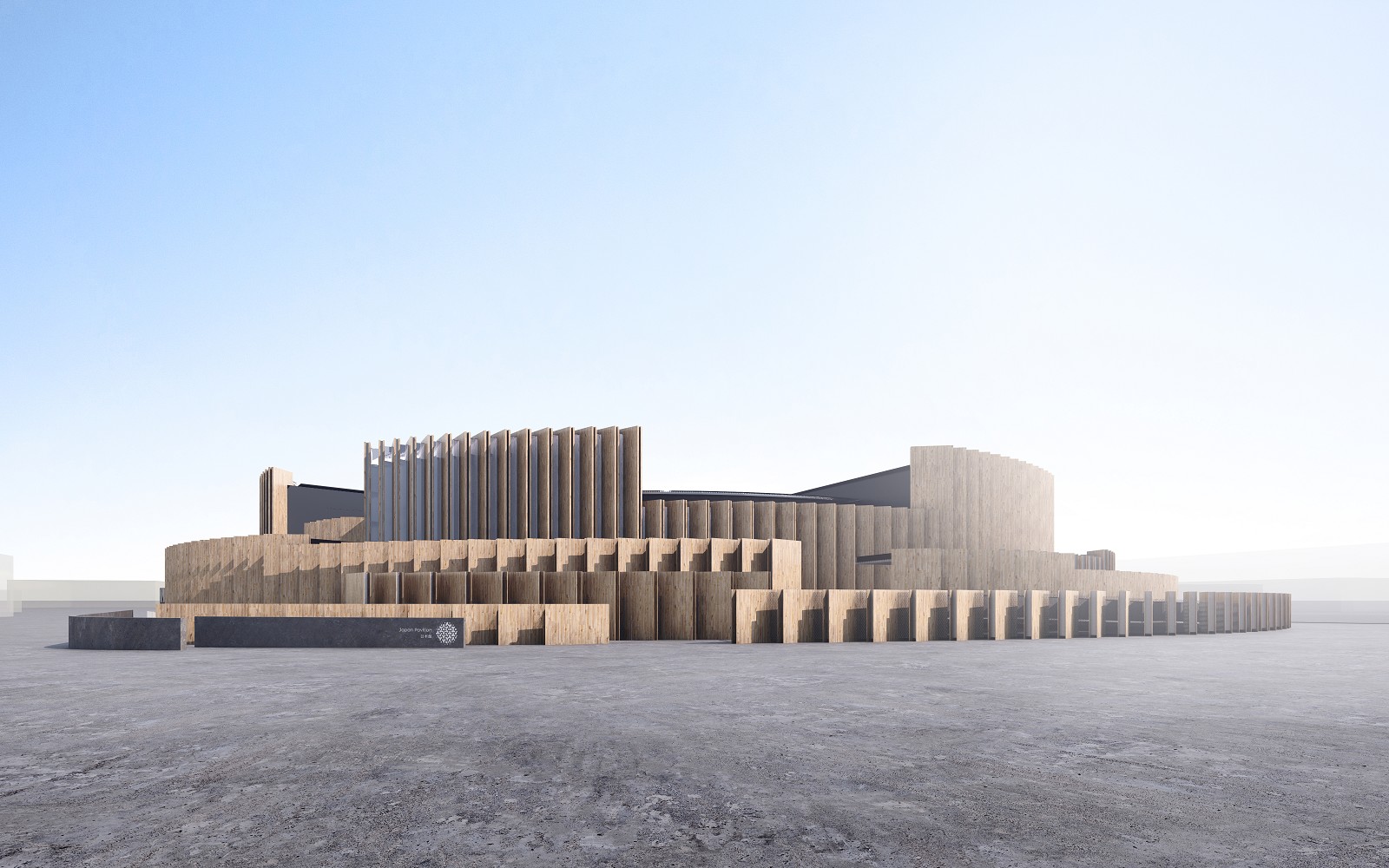 260枚のCLTパネルが囲む万博「日本館」、命の循環を円形配置の木材で表現 | 日経クロステック（xTECH）