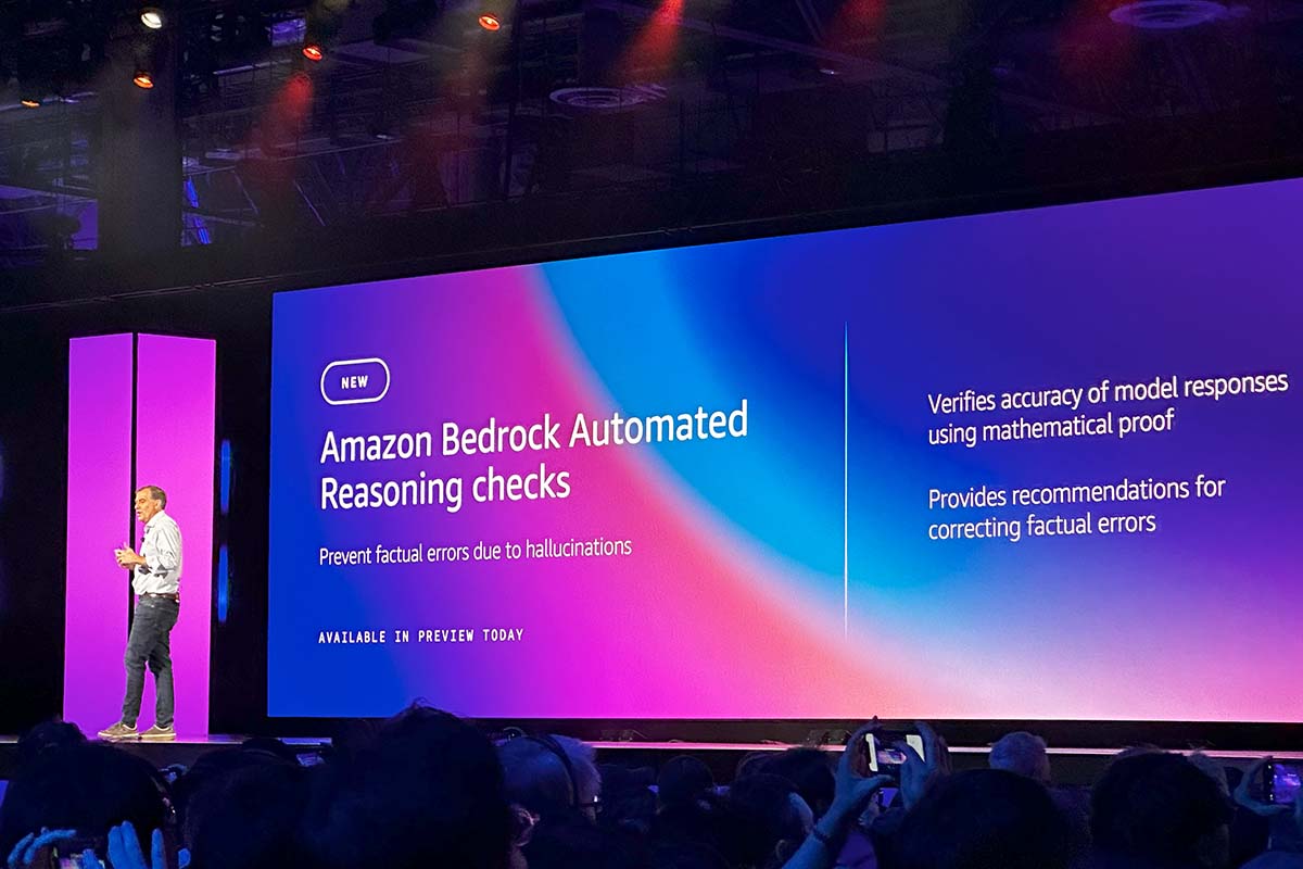 生成AIサービスAmazon Bedrockが機能強化、「自動推論」で幻覚を防止 | 日経クロステック（xTECH）
