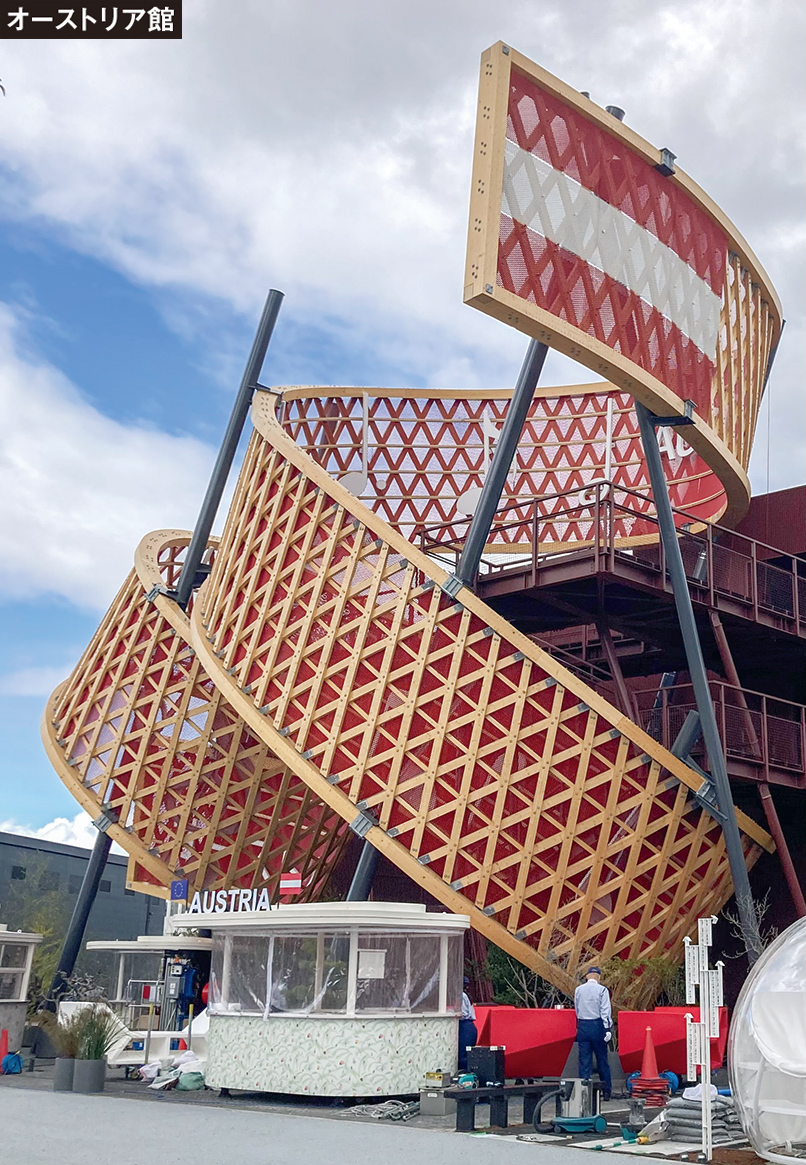 大阪・関西万博は「木の万博」、CLTなど木造・木質アピールするパビリオンに存在感 | 日経クロステック（xTECH）