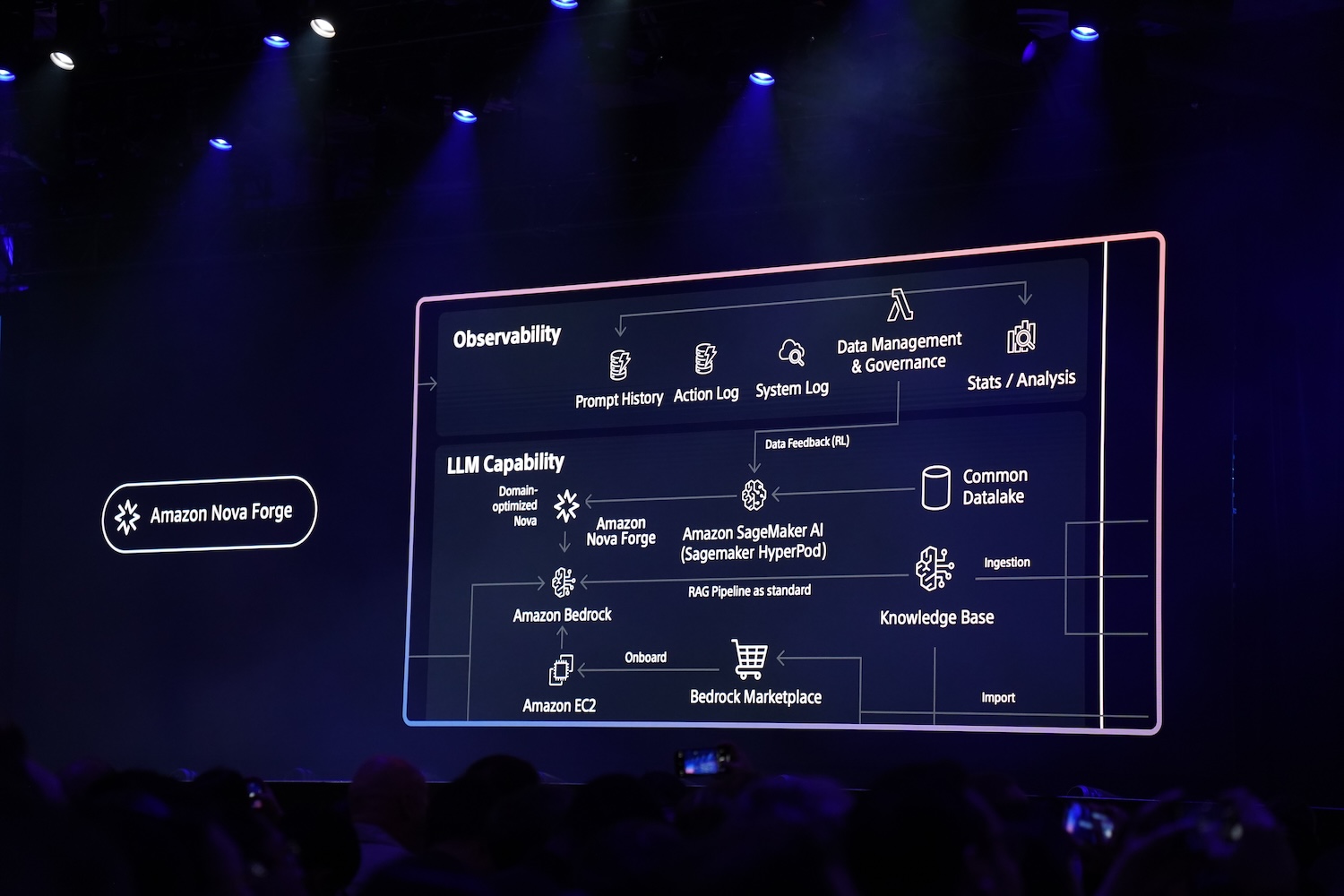 AWSがAIモデルの新機軸「Nova Forge」 再学習が容易に、破滅的忘却も克服 | 日経クロステック（xTECH）