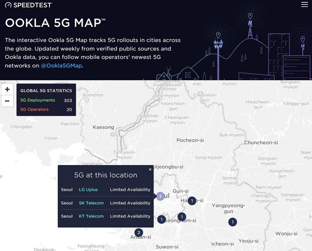 “5G世界地図”サービスをOoklaが開始、「今どこで？」を一目で | 日経クロステック（xTECH）